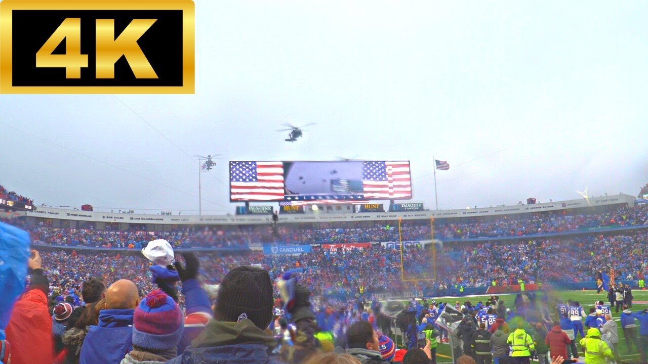Buffalo Bills Helicopter Flyover vs New York Jets - YouTube