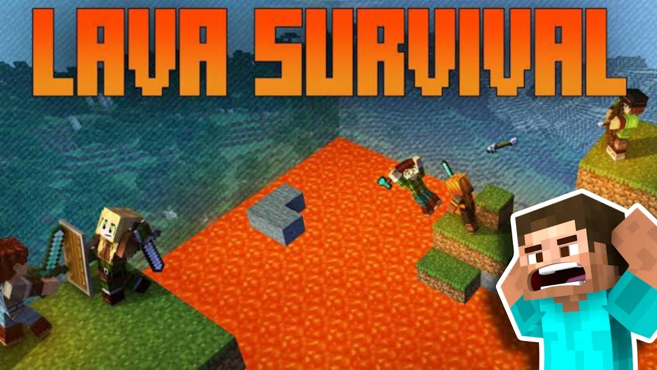 Minecraft lava world survival - YouTube
