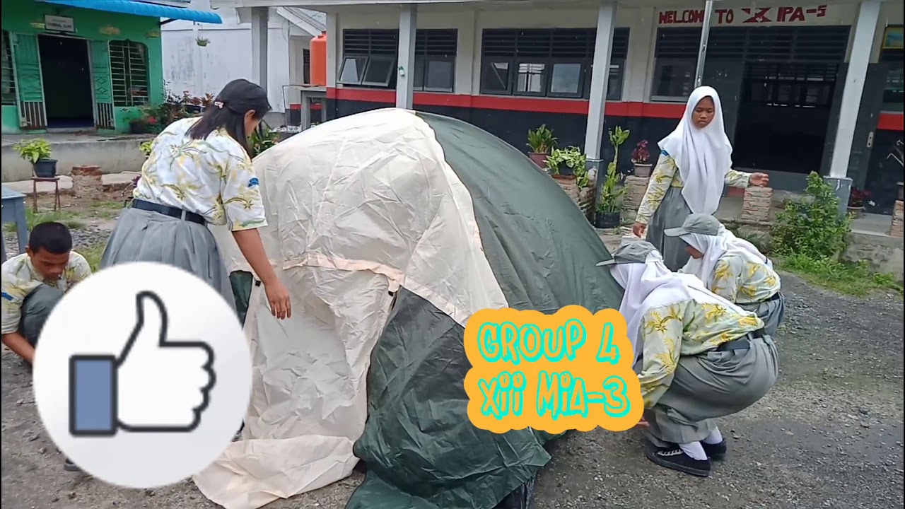 How to install (set up) a dome tent - YouTube