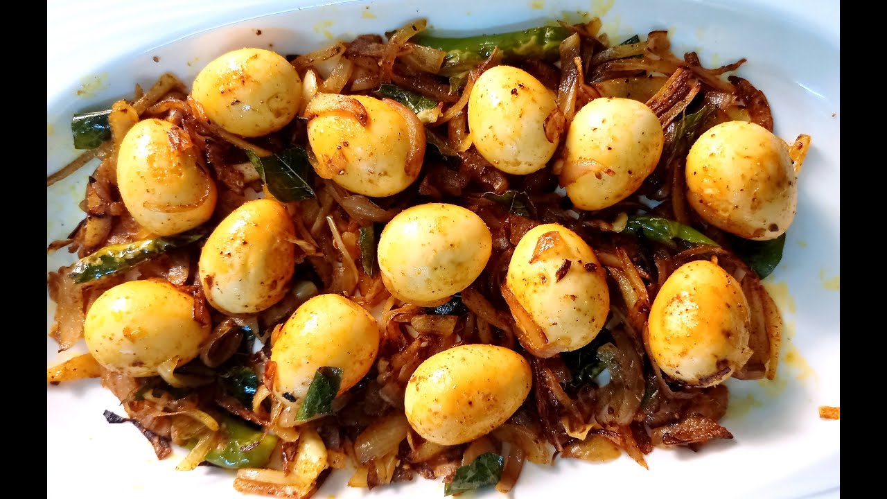 #Kada Mutta Recipe #Quail Egg Recipe #easy egg roast - YouTube