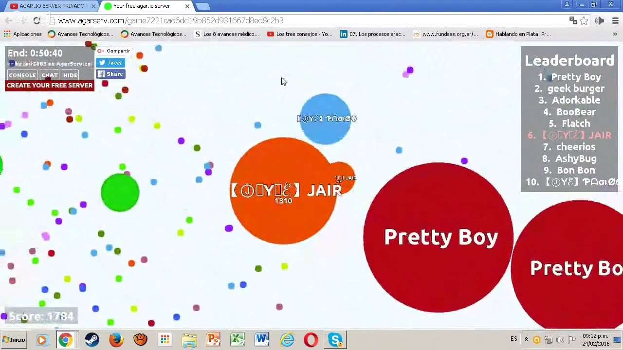 AGAR.IO SERVER PRIVADO YSORTEO DE CUENTA DE AGAR.IO - YouTube