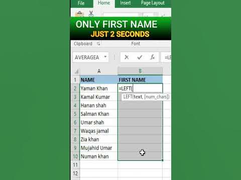 Find & Left Function in excel - YouTube