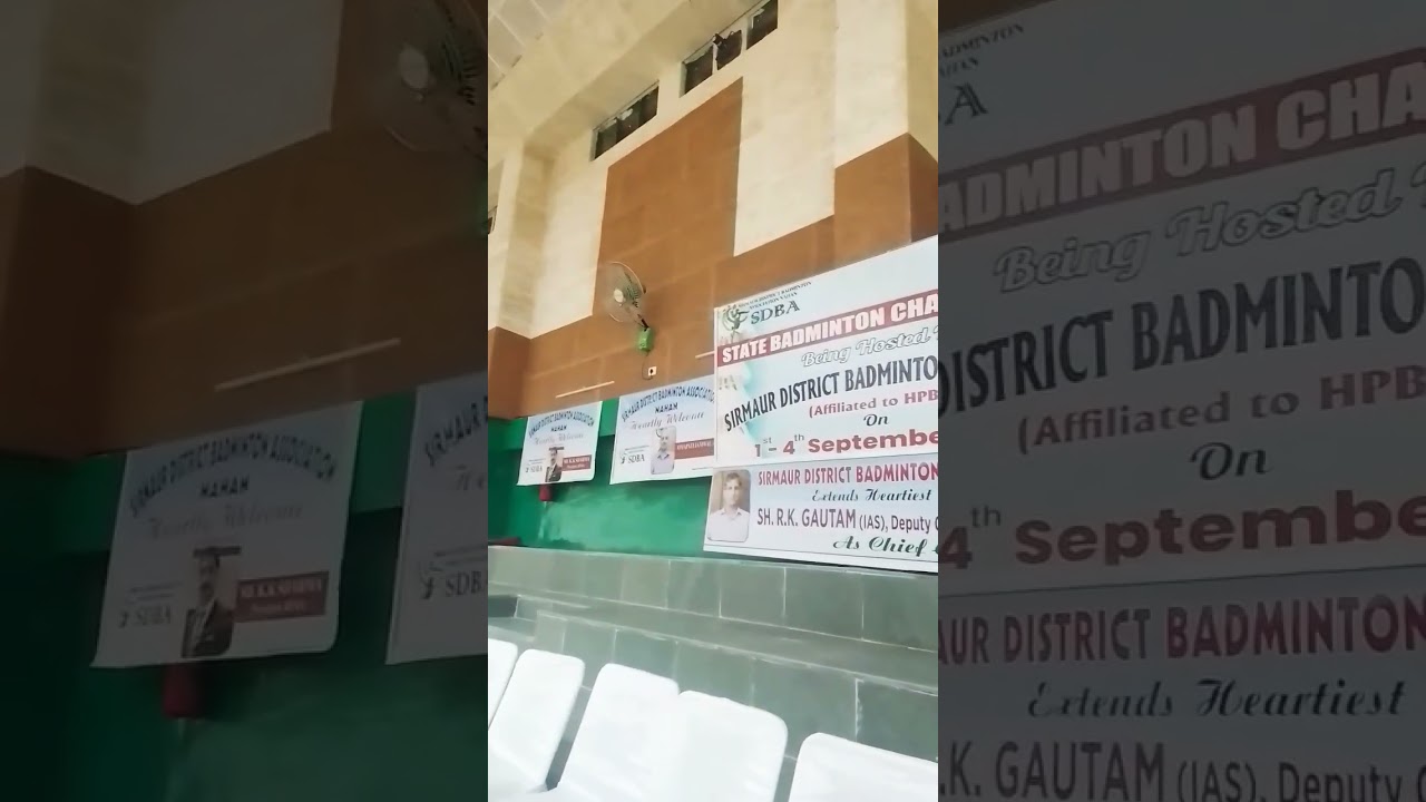 Badminton State Level tournament at Nahan Himachal Pradesh - YouTube