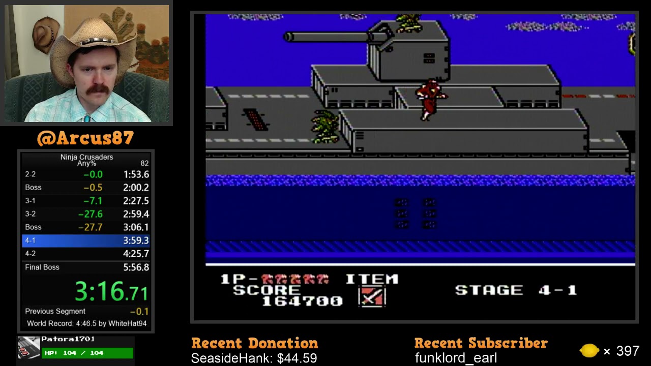 Ninja Crusaders NES speedrun in 5:44 by Arcus - YouTube