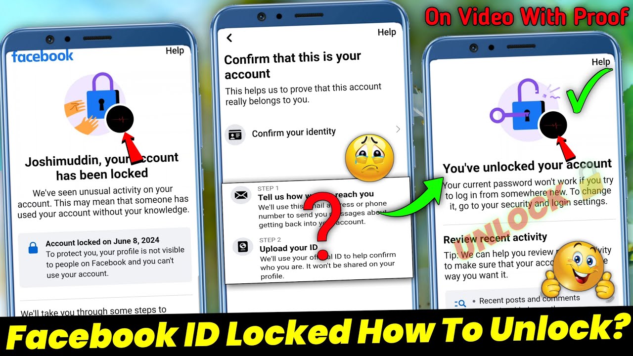 Facebook Account Locked Confirm Your Identity How To Unlock 2025? | How ...