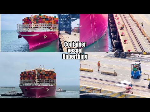Unberthing vessel | ONE TRIBUTE | unberthing |china - YouTube