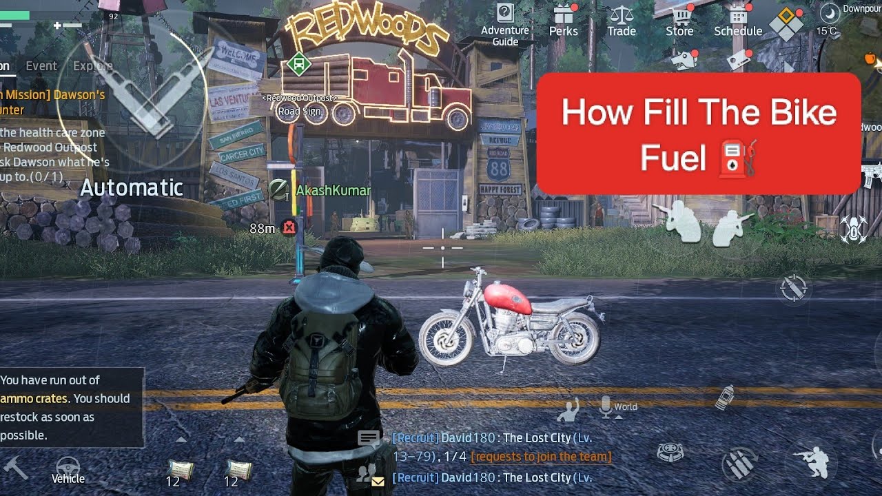 Undawn How To Fill The Bike Fuel ⛽| Fill The Fuel In Bike | Undawn Pro ...