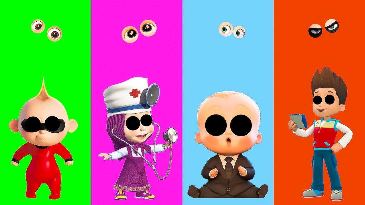 Wrong eyes👀 Masha and Babby Boss and Niki x Spider-Man - DAME TU COSITA ...