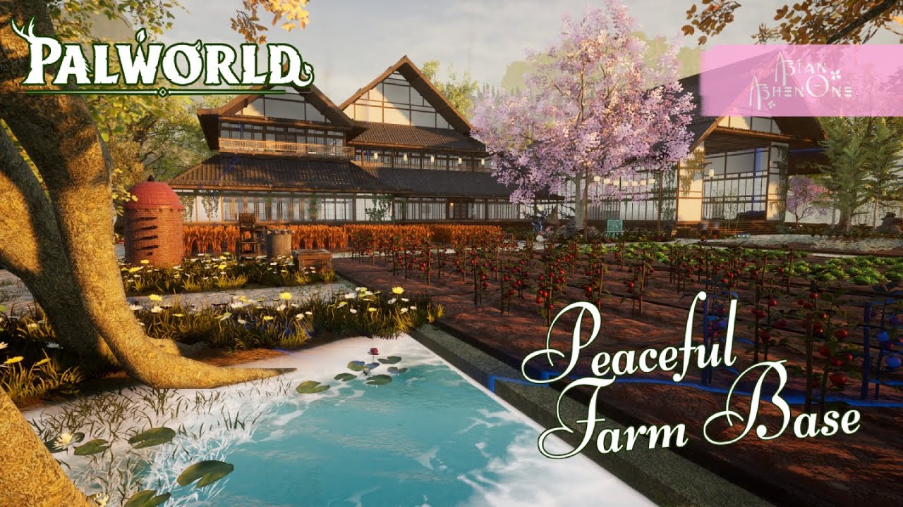 A Simple, Peaceful Farm base | Palworld - YouTube