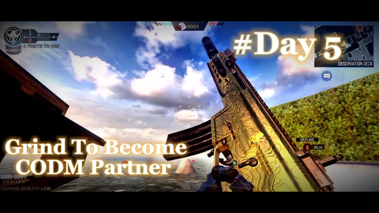 #Day 5 of The Grind to Become A CODM Partner - YouTube