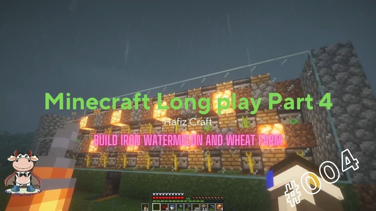 Minecraft Relaxing Longplay - Build Watermelon autofarm and wheat farm ...