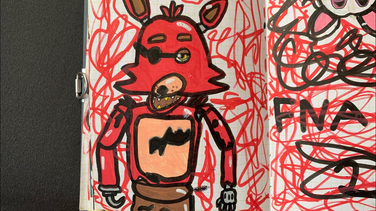 How to draw Foxy FNAF | Five nights at Freddy’s - YouTube