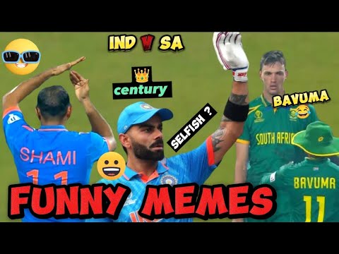 INDIA vs SOUTH AFRICA MEMES 😂 | virat kohli 49th century 😢 | selfless ...