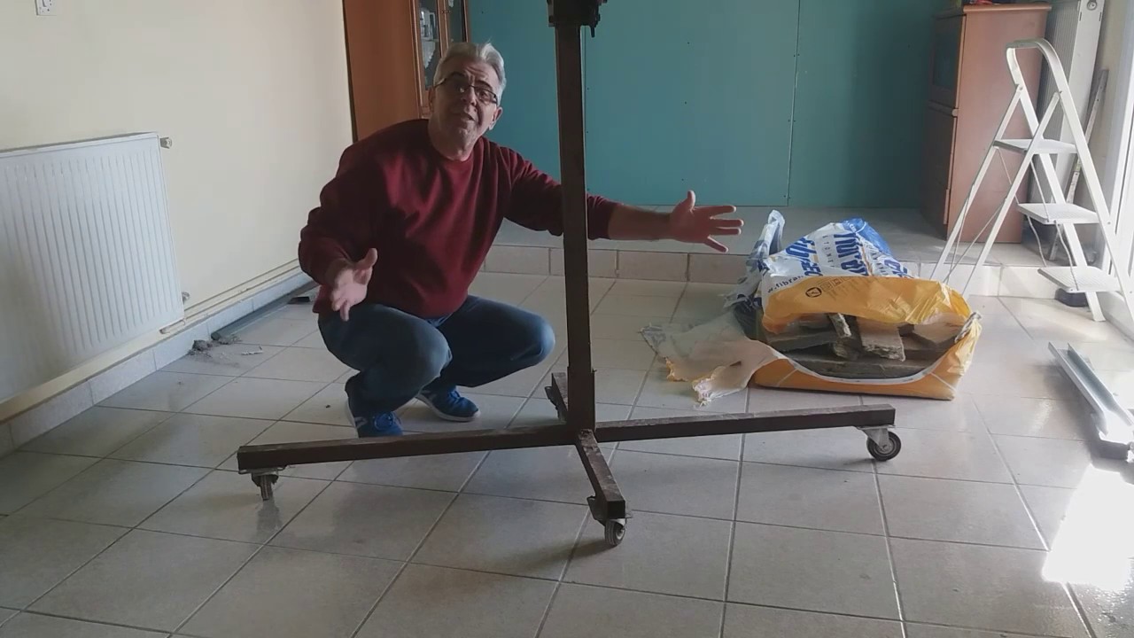 Κατασκευή ανυψωτικό για γυψοσανίδα - YouTube