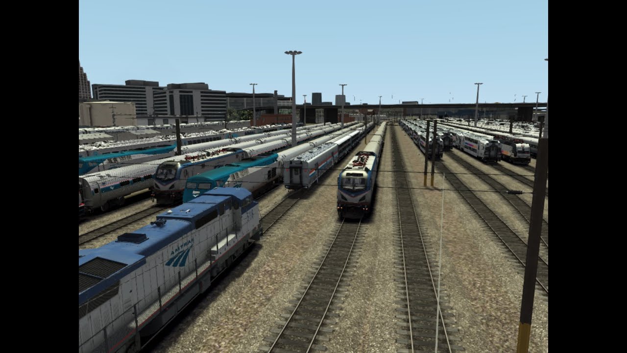 Train Simulator Classic: Amtrak Dash 8-32BWH Pulls In Silver Meteor ...