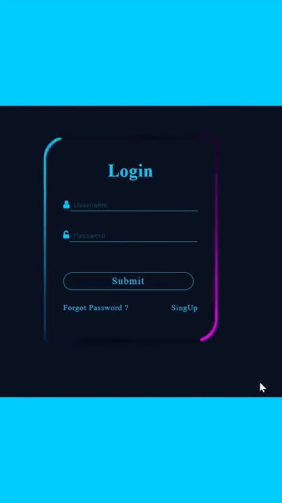 How To Make A Website With Login And Register Html And Css Shorts Ytshorts Html Css Youtube