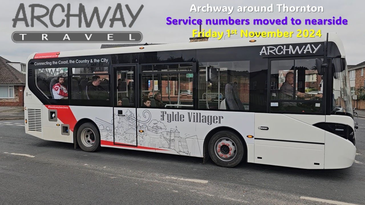 Archway Travel: Buses around Thornton on Friday 1st November 2024 - YouTube