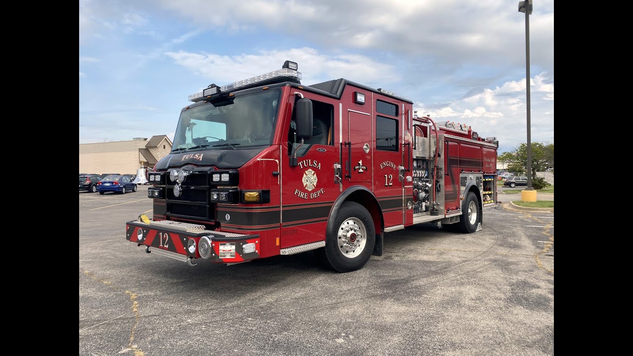 Tulsa Fire Dept. - Engine 12 close up (10/12/2021) - YouTube