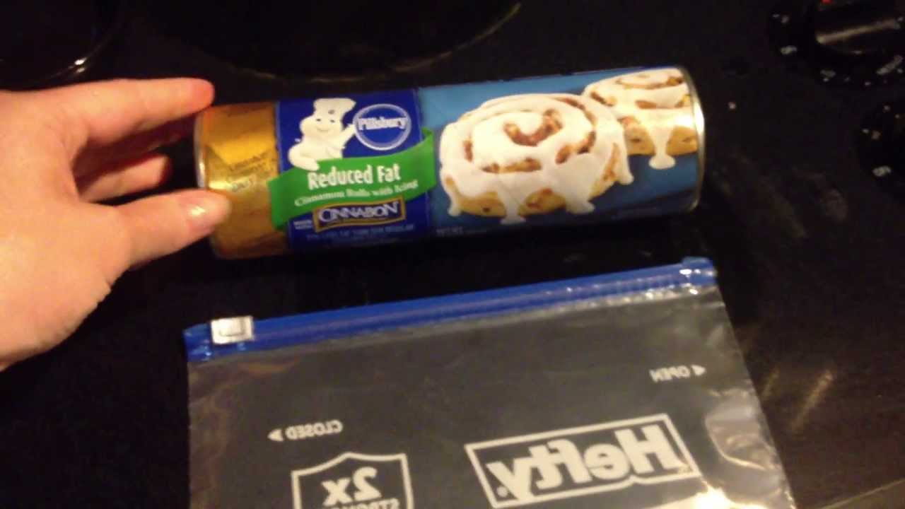 How to make Store Cinnamon rolls in your microwave! - YouTube
