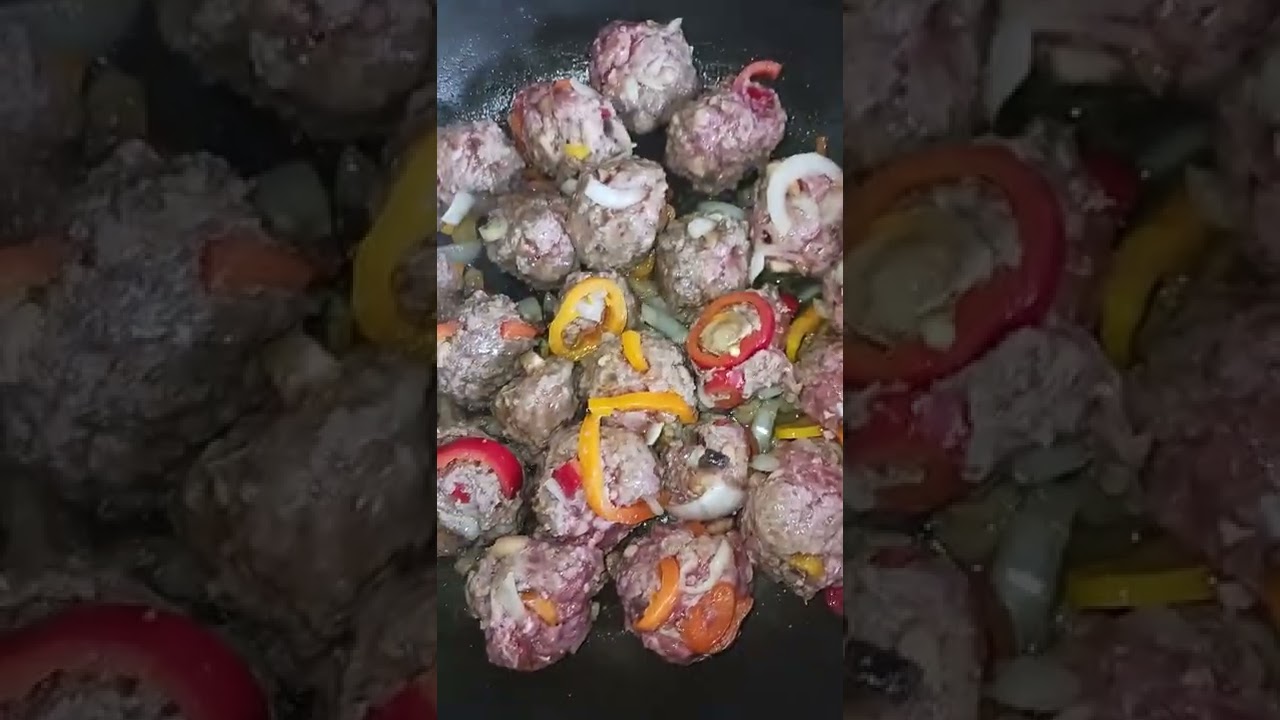 my smashed meatballs with sauce 😋 - YouTube