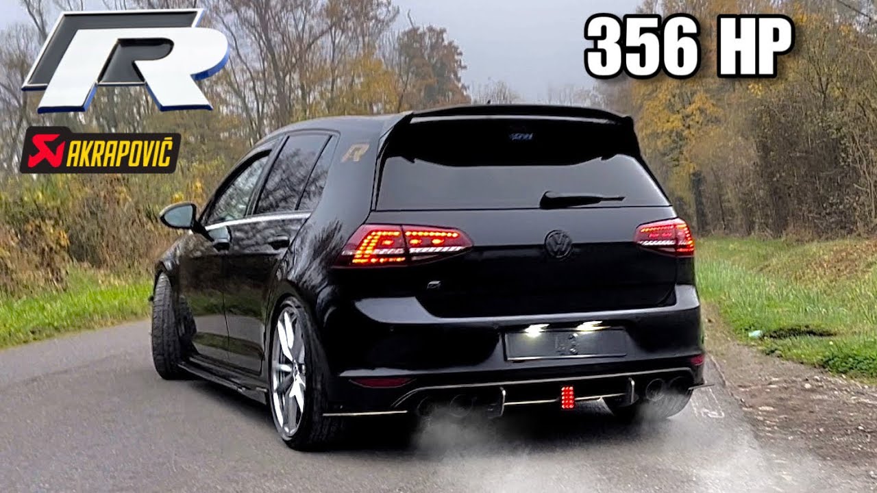 VW Golf R MK7 w/ AKRAPOVIC Exhaust | ACCELERATION sound LOUD⚠️🏁 - YouTube