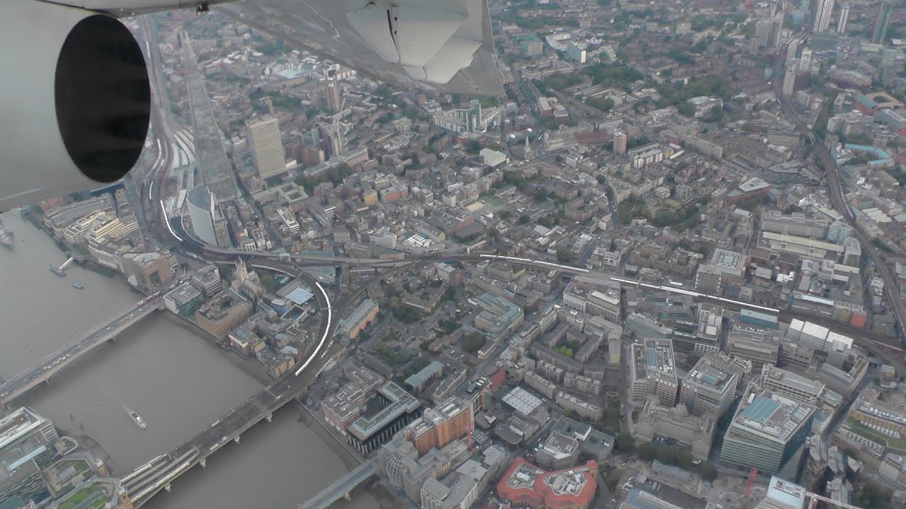 Sun Air of Scandinavia Dornier 328 Jet Stunning London City Approach ...