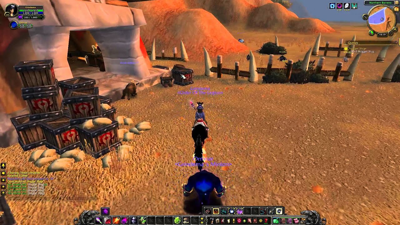 WoW quest #1318 Nugget Slugs - YouTube