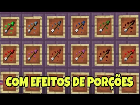 APRENDAM A COMO FAZER FLECHAS COM EFEITOS DE POÇÃO NO MINECRAFT PE ...