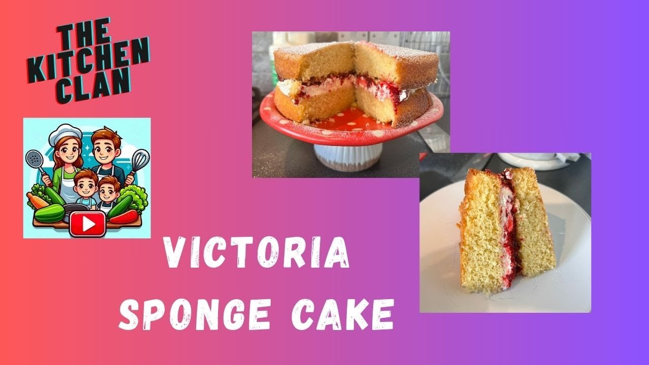 Simple Victoria Sponge Cake Recipe - YouTube