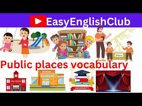 Public Places Vocabulary ll 50 Public Places Name In English With ...