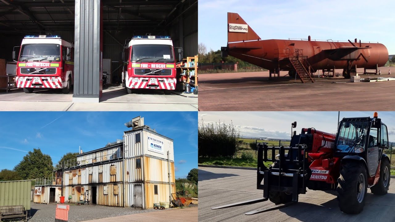 Exeter airport Fire Academy visit - YouTube