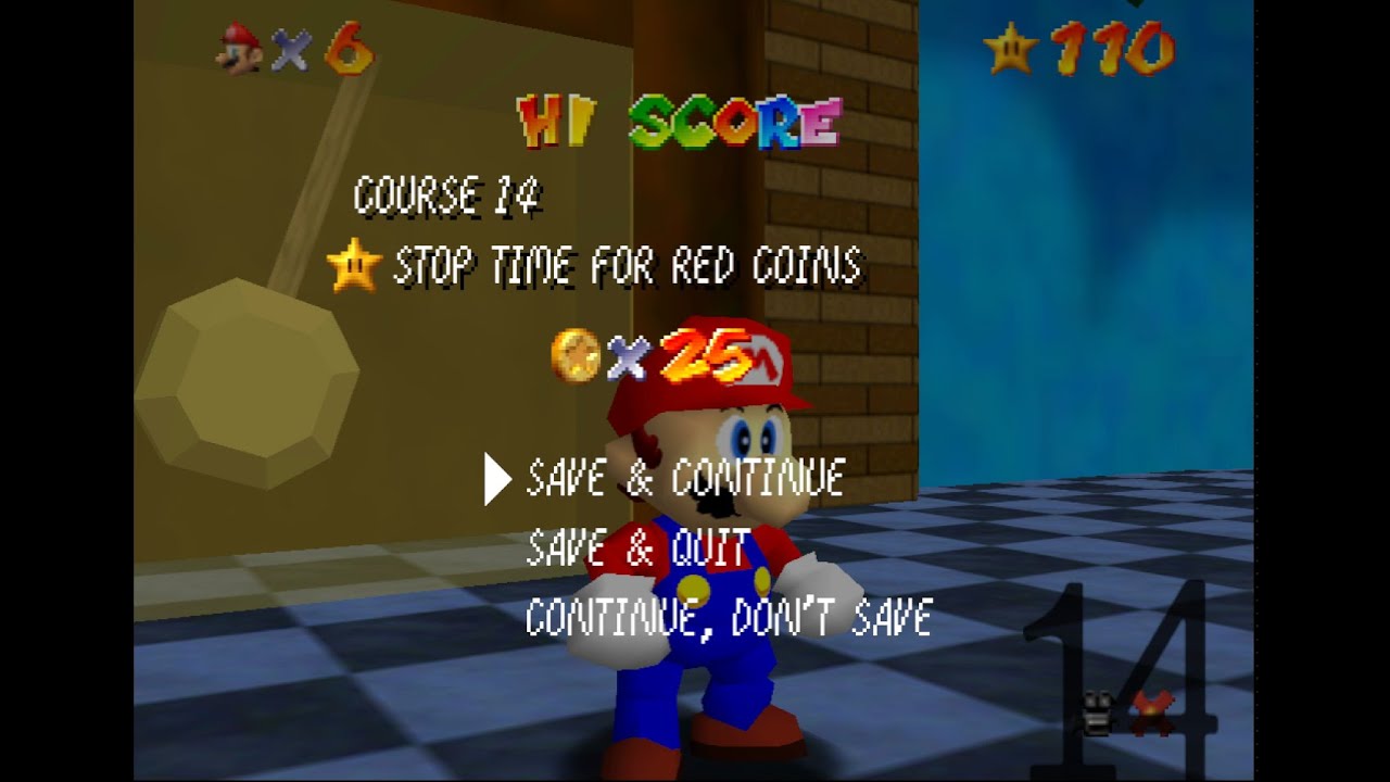 IT'S TIME TO STOP! Mario Marathon 1: Super Mario 64 (100%) Part 14 ...