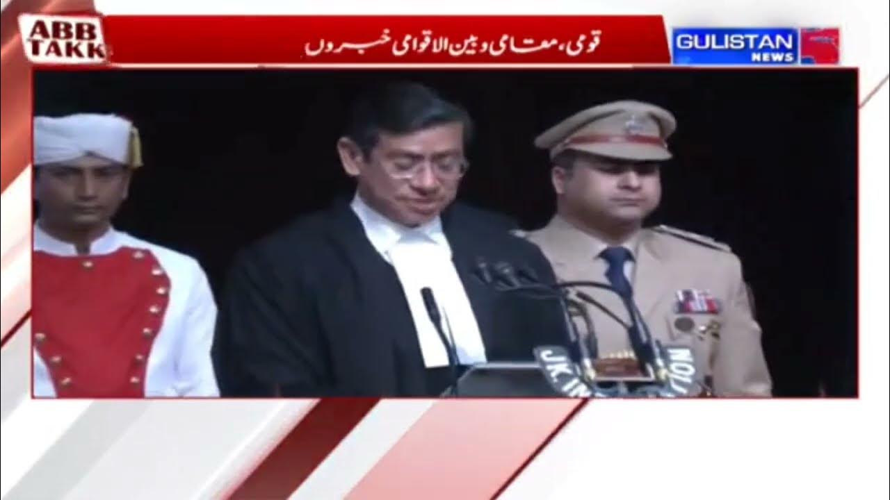 Justice Nongmeikapam Kotiswar Singh sworn in as Chief Justice of J&K, Ladakh HC - YouTube