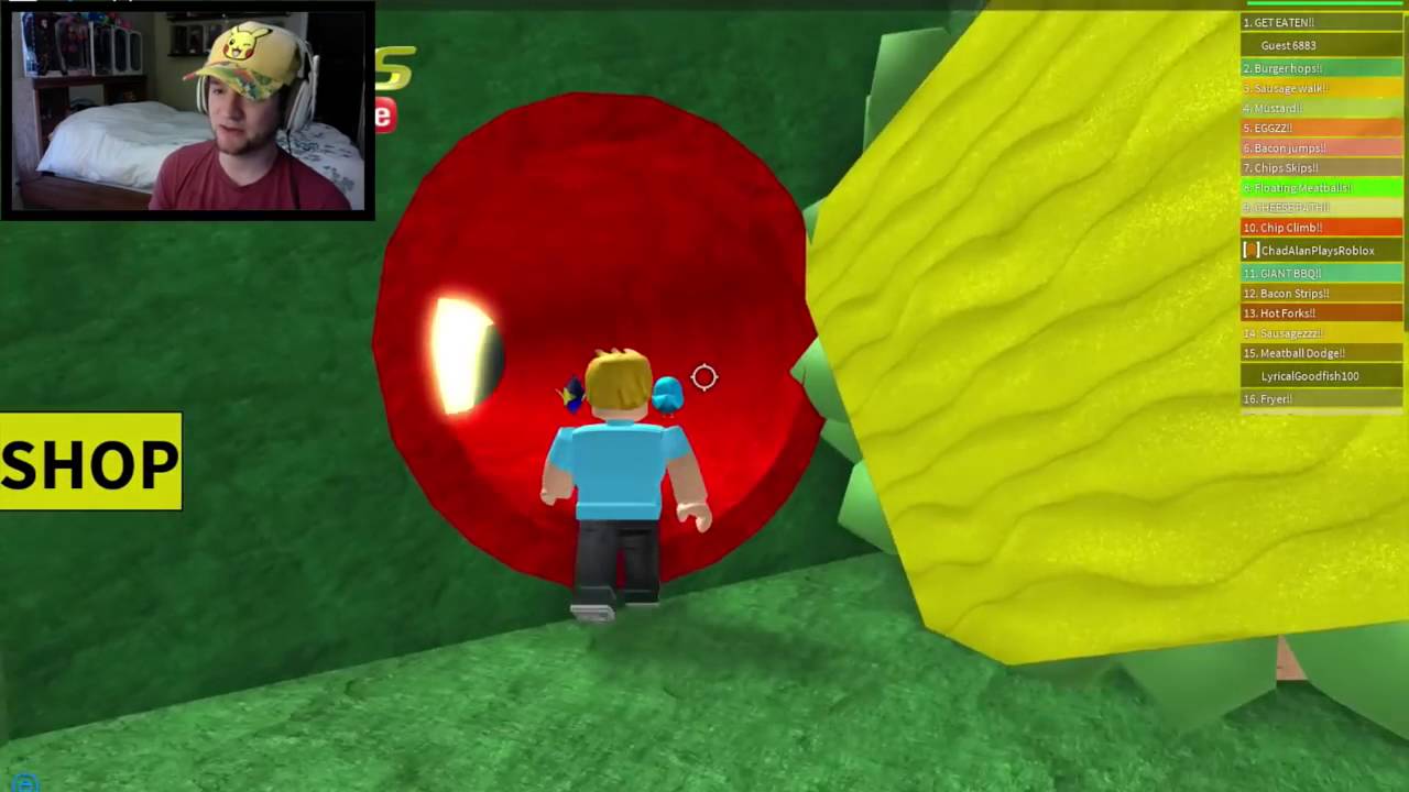 Roblox Escape the Giant Burger Obby Facecam Chad Alan Plays - YouTube