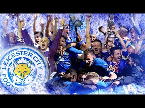 Leicester City Lifting The Premier League Trophy 2015/16 Champions ...