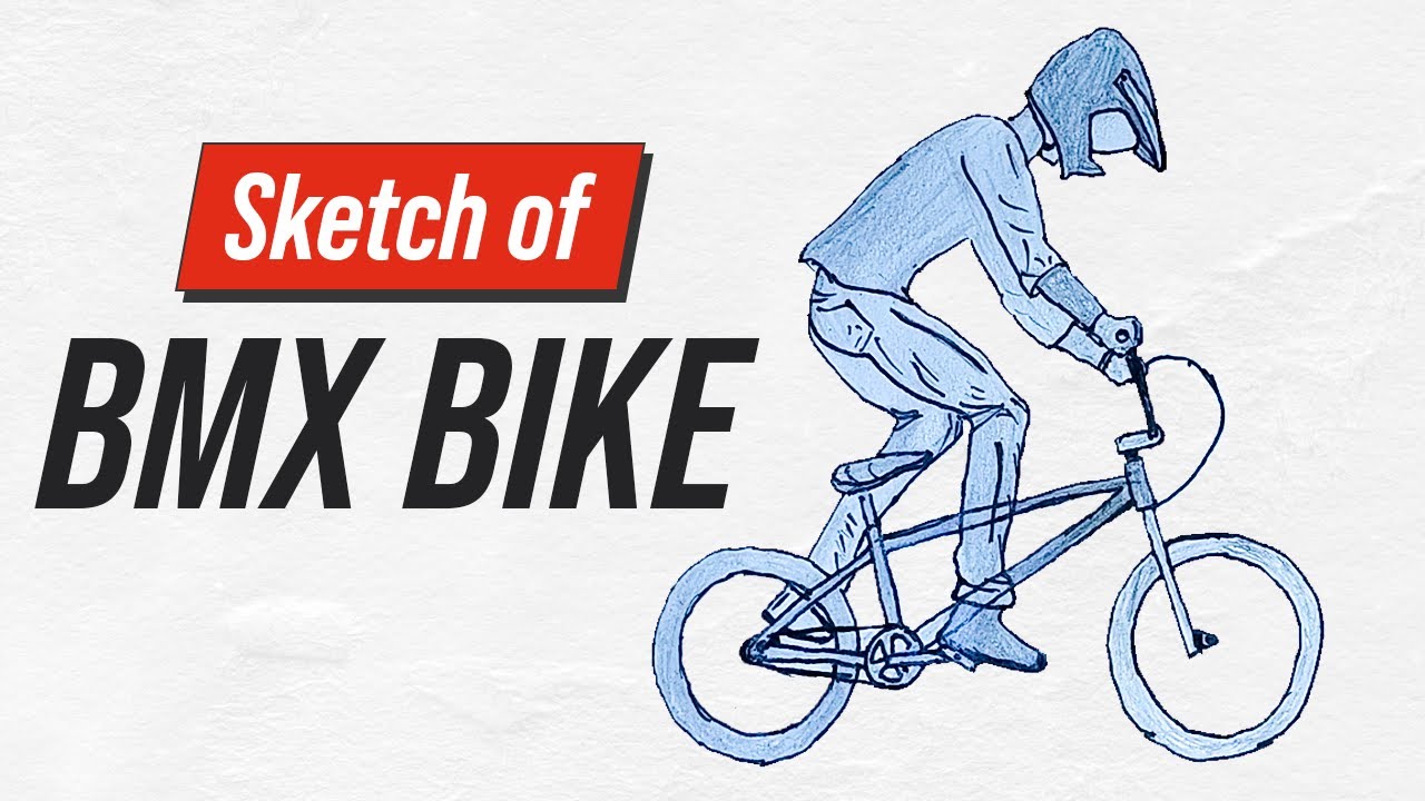 Sketch of BMX Bike | Step by Step | drawing for beginners | - YouTube