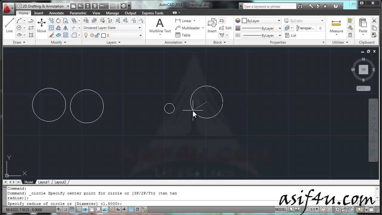 AutoCAD Essential Training 17 Circle tools - YouTube