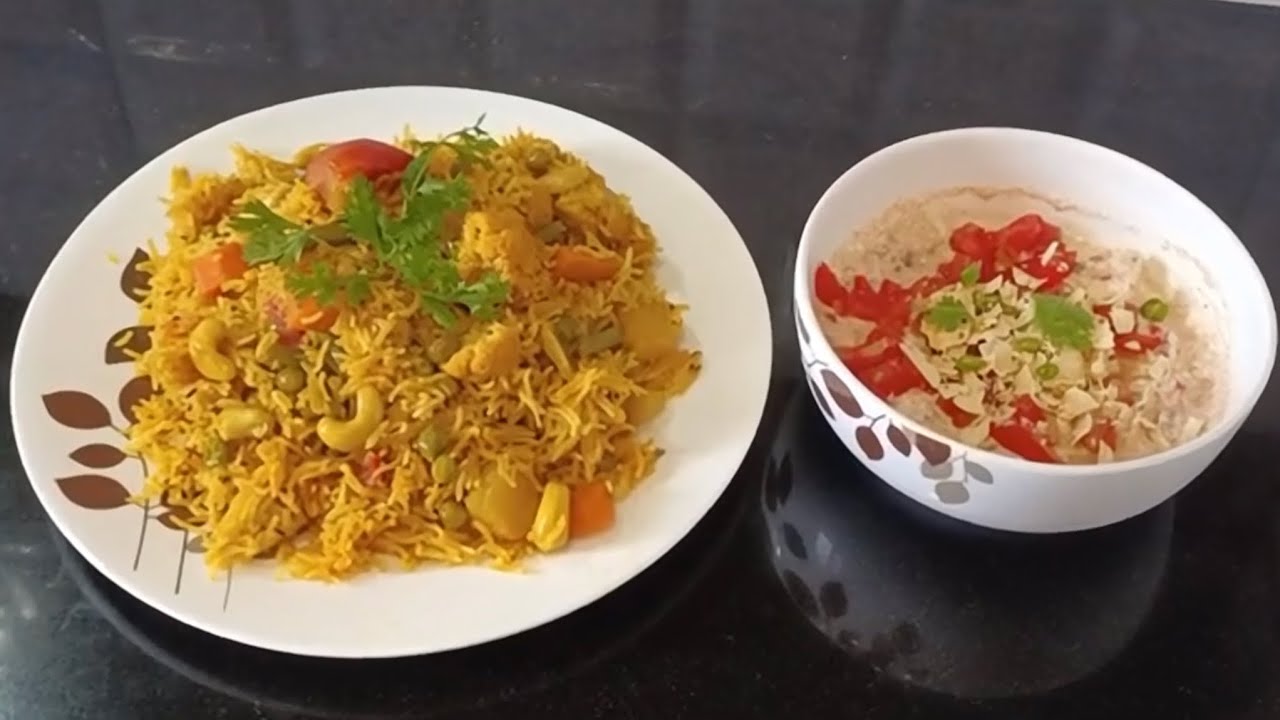 Lucknow jaisa Masala Pulao | Masala pulao with Raita Recipes | Rashmi's ...