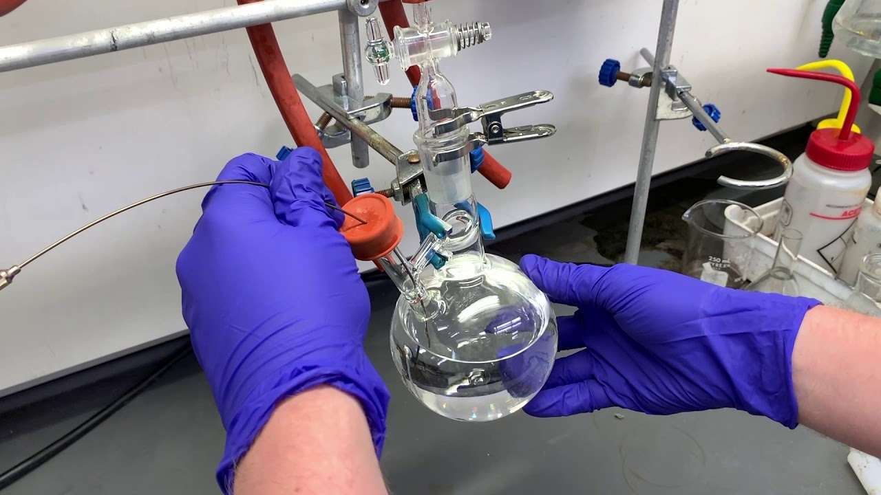 Sparging a Solvent - YouTube