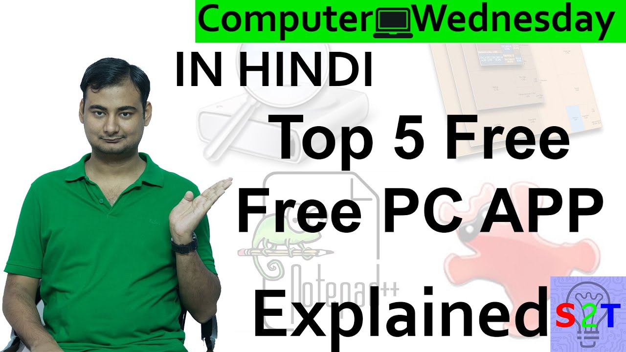 Top 5 Free PC APPS Explained In HINDI {Computer Wednesday} - YouTube
