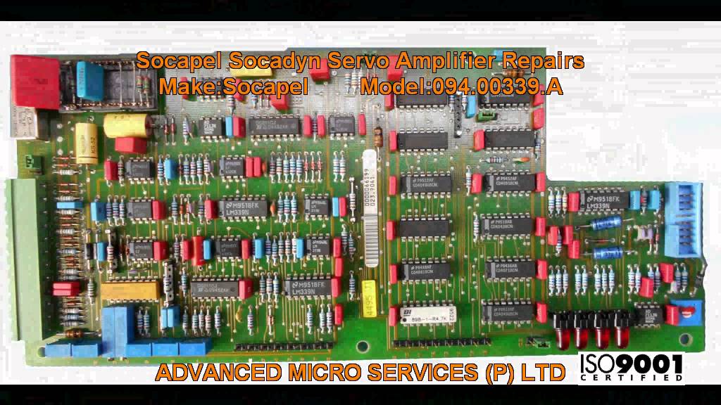 Socapel Socadyn 094.00339.A SA3/B Servo Amplifier Repairs @ Advanced ...