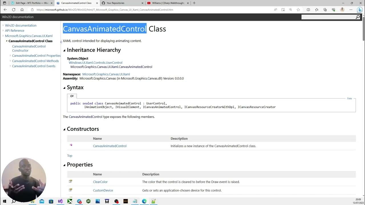 Programming 2d Graphics With C For Games Uwp Win2d [p1] Youtube