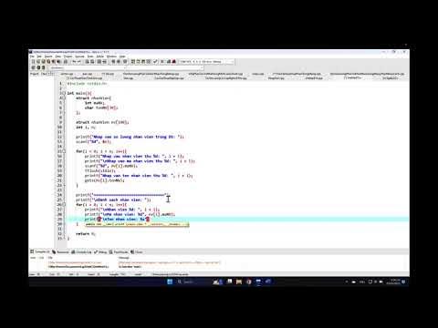 45. Kiểu dữ liệu tự định nghĩa struct trong C - học ngôn ngữ lập trình C (Phần 1) - YouTube