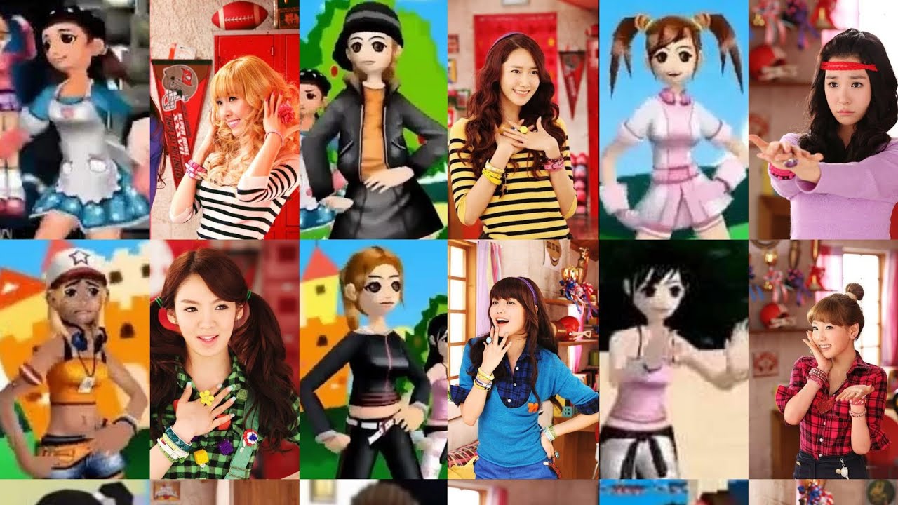 Girls' Generation as iDance Characters - YouTube