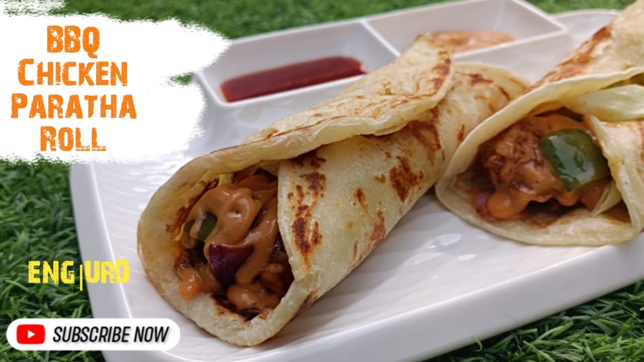 BBQ Chicken Paratha Roll Recipe by Vital Recipes | Easy Roll paratha ...
