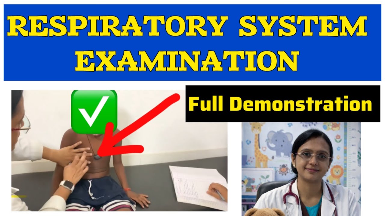 Respiratory System Examination. Chest Examination in a child. Bed side ...