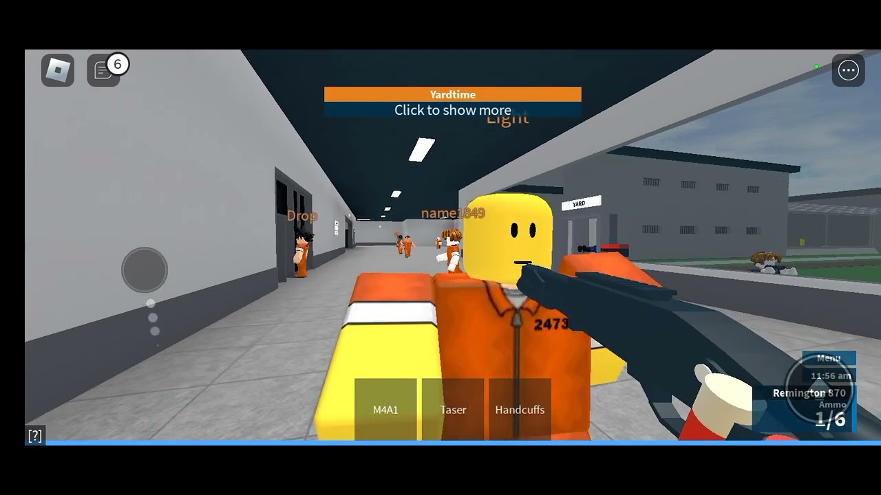 playing prison life agaen - YouTube