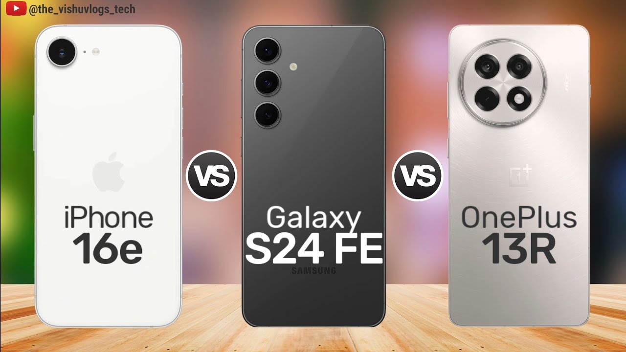 iPhone 16e vs Galaxy S24 FE vs OnePlus 13R - FULL COMPARISON! ⚡ Which ...