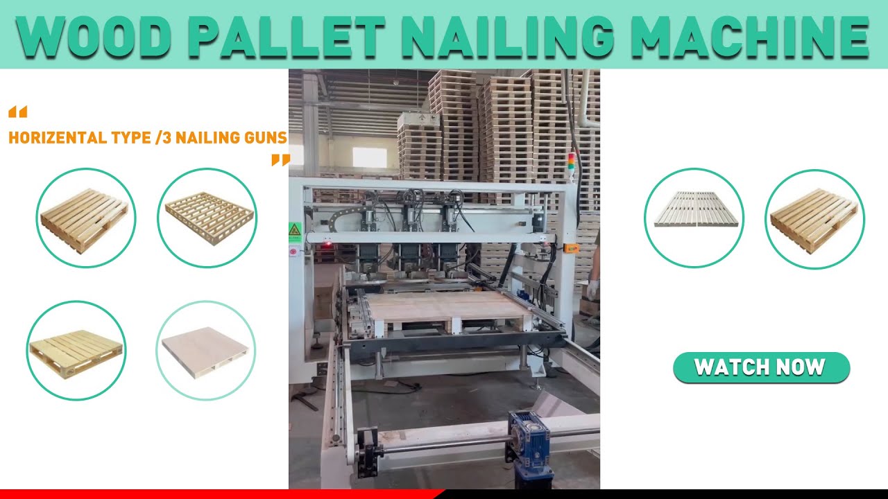 How To Build A Horizontal Wood Block Sawdust Pallet NailingMaking ...