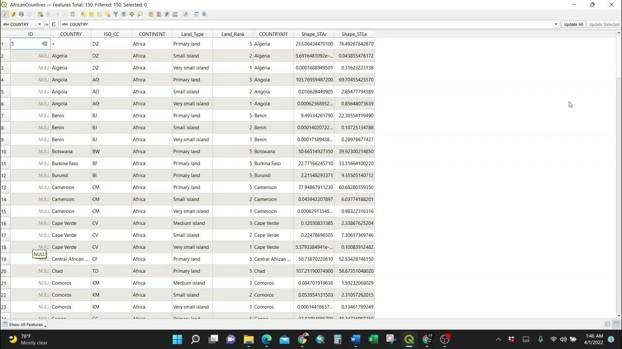 Creating Consecutive Numbers in QGIS Column Attribute Table - YouTube